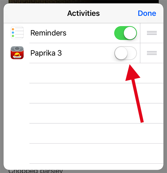 Paprika User Guide for iOS